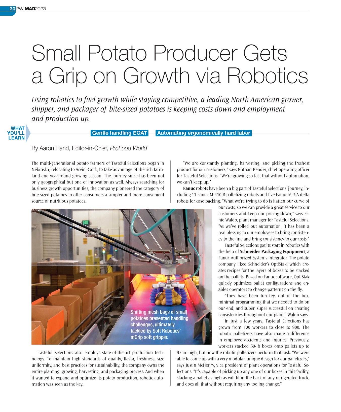 Schneider Packaging Equipment | About - News - Packaging World March 2023